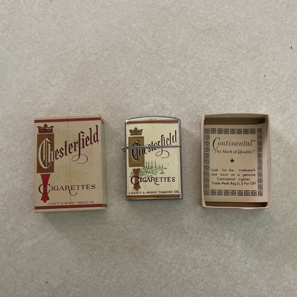 Other | Vintage Chesterfield Lighter Liggett Myers Tobacco Co Japan ...